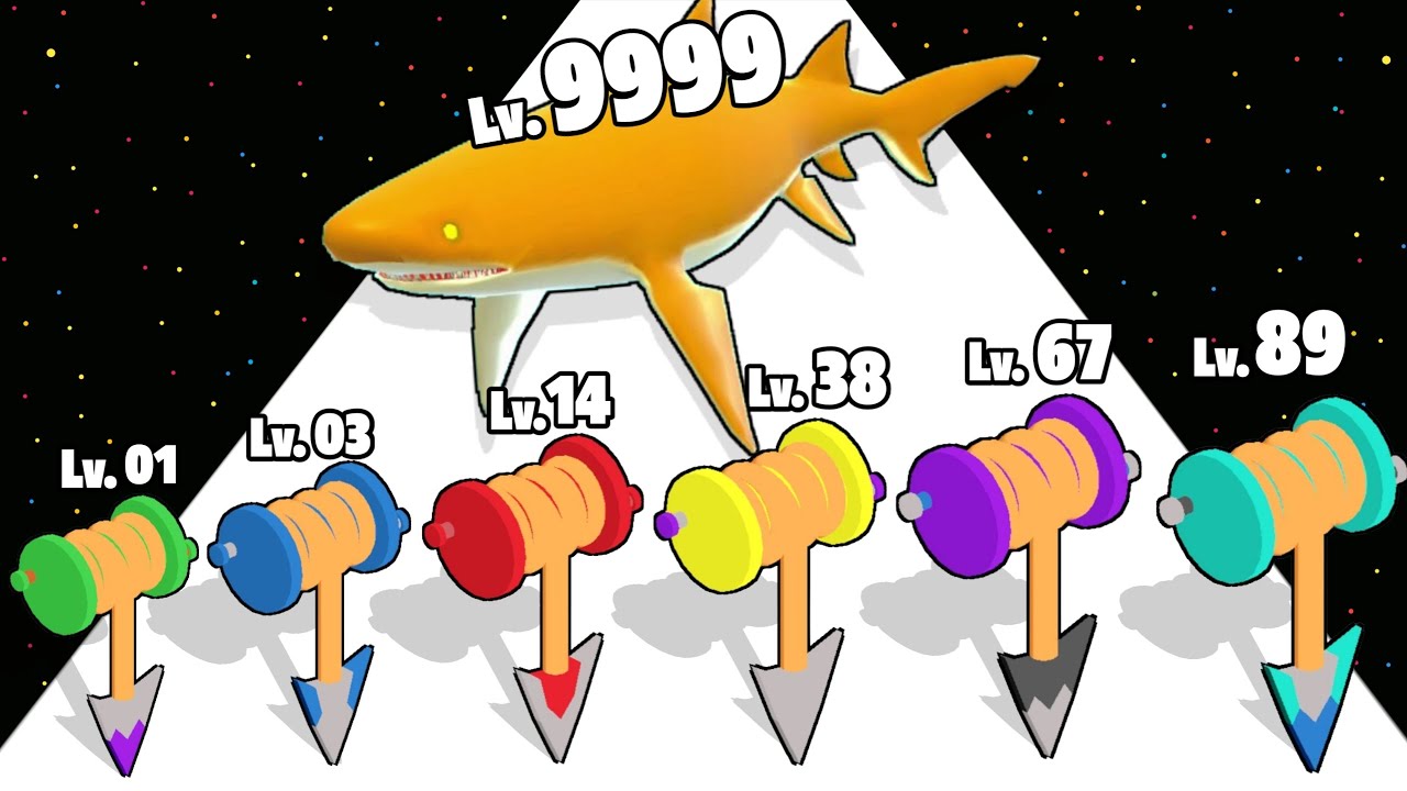 Merge Fish And Hooks - Level Up Hook Max Level Gameplay - YouTube