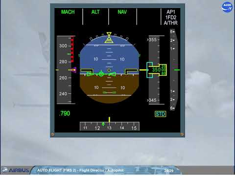 Airbus A320 CBT # 17 AUTO FLIGHT FMS 2 FLIGHT DIRECTOR AUTOPILOT - YouTube