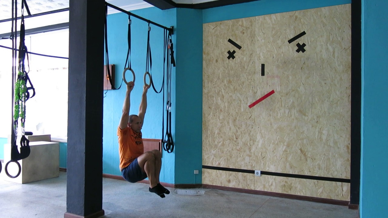 Prancha frontal nas argolas -progressão 1 - YouTube