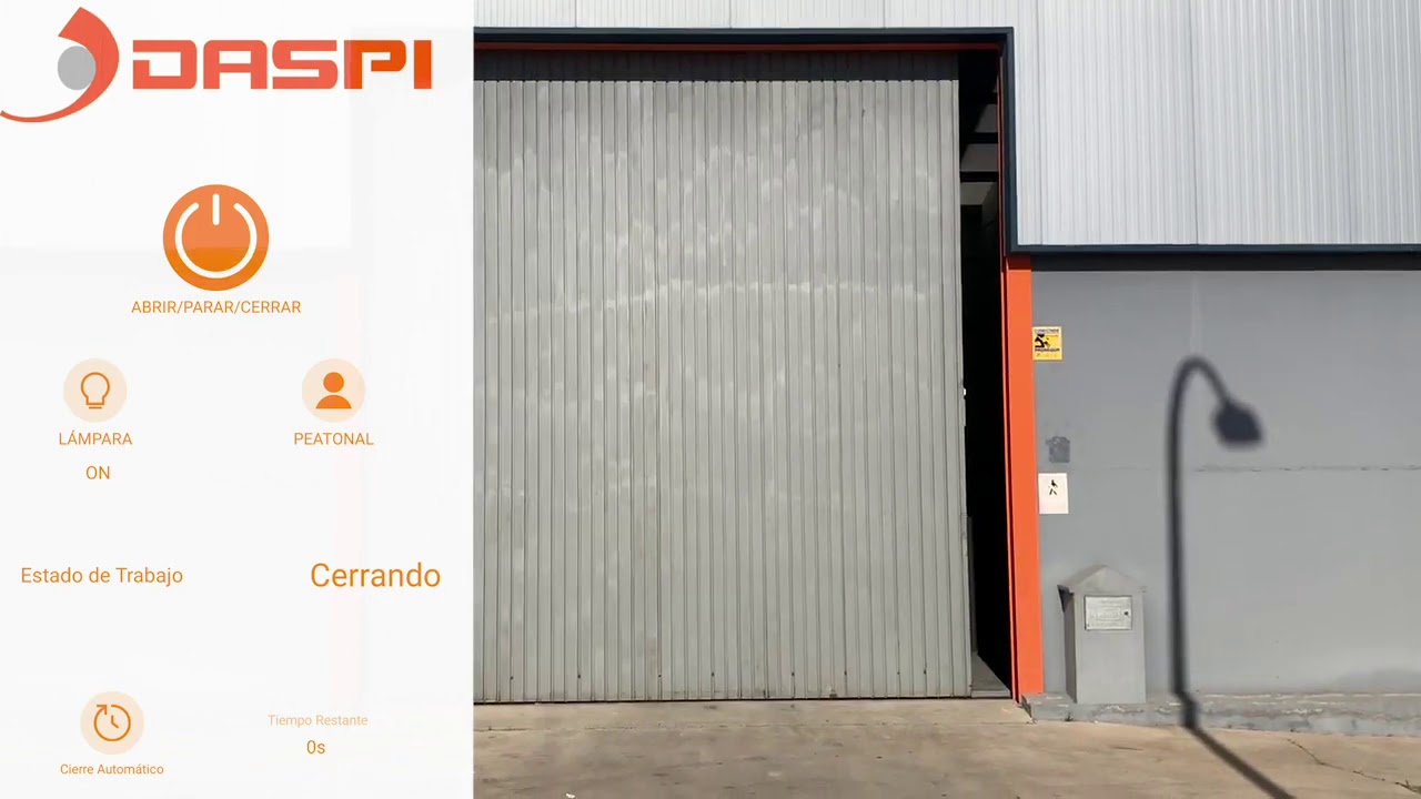 APP DASPI - Cómo funciona la App en puerta corredera - YouTube