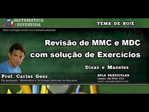 Cálculo de MDC fácil Aula02 - YouTube