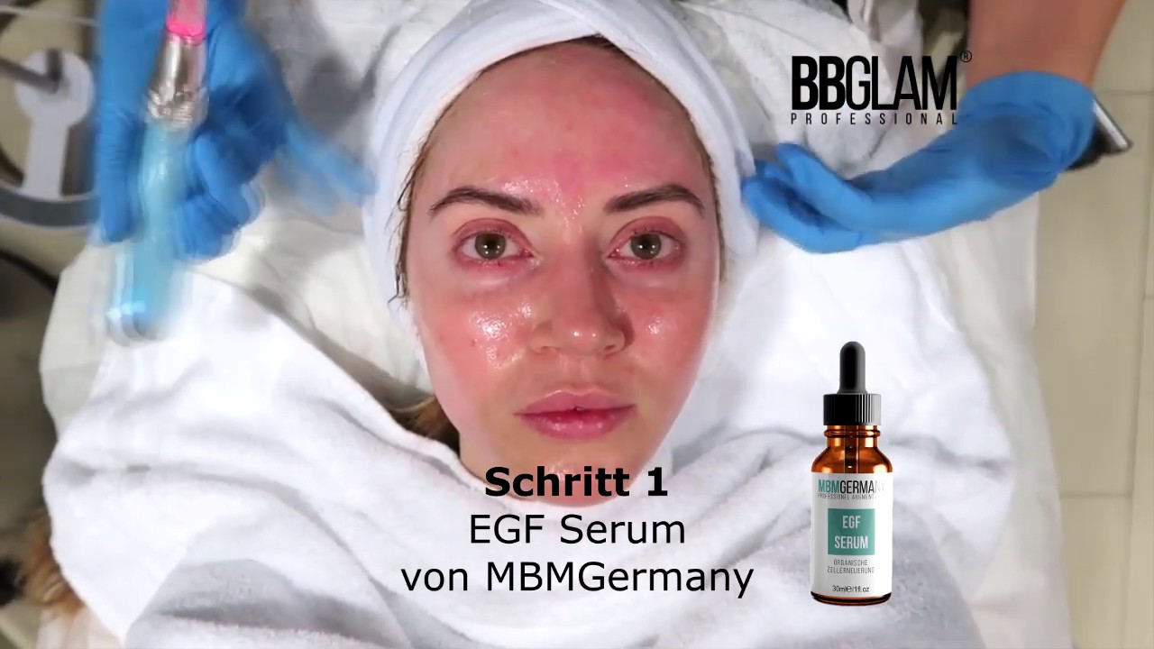 BB Glow Behandlung in 3 Schritten Permanent Contouring. EGF Serum und ...
