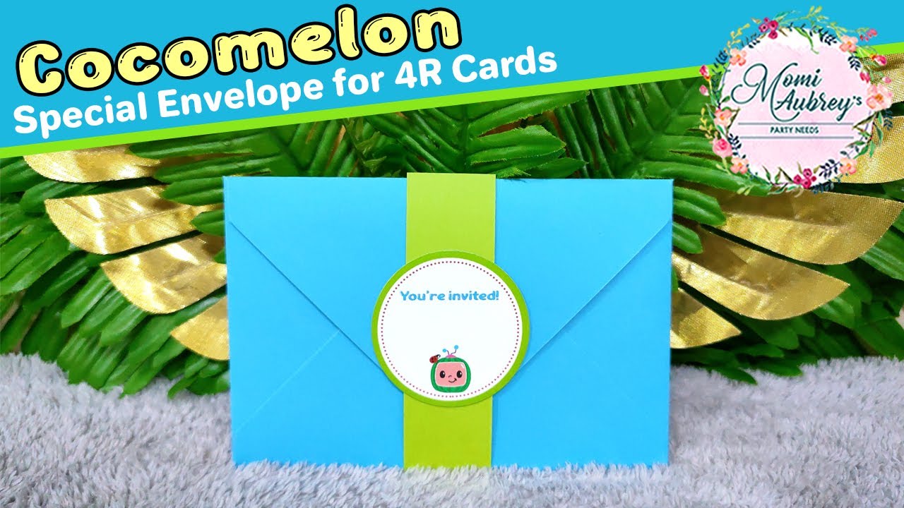 Cocomelon Theme Special Blue Envelope for 4R Card - YouTube