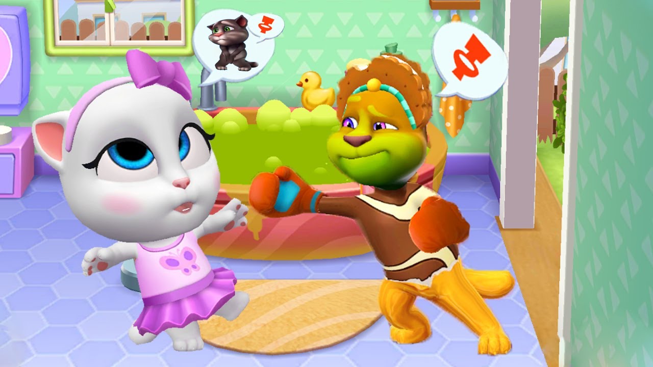 My Talking Tom 2 Cute Cat Virtual Pets Simulator vs My Talking Tom ...