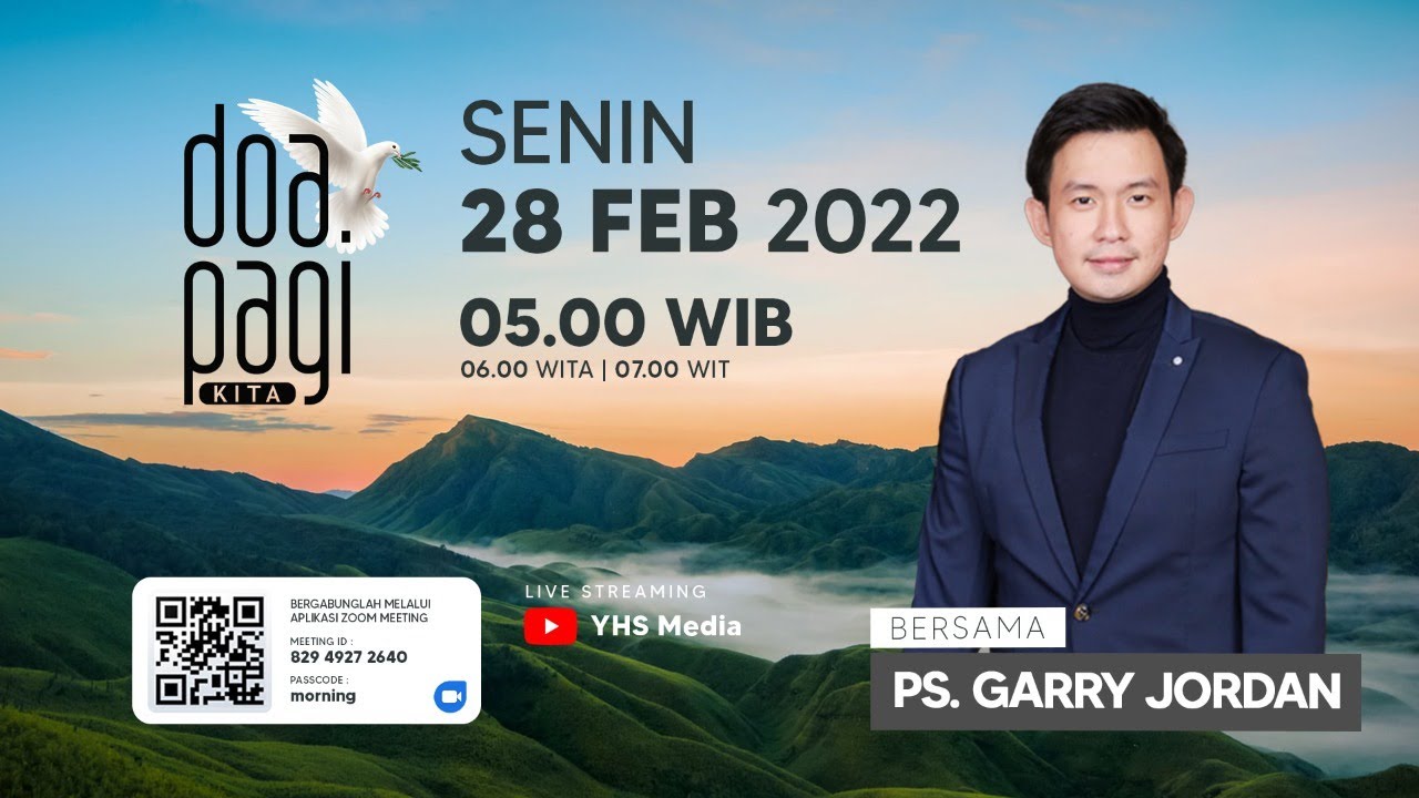 Inner Peace | Ps Garry Jordan | 28 Februari 2022 | Doa Pagi Kita - YouTube