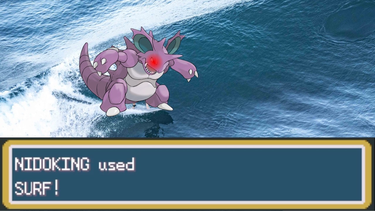Pokémon, but too many Pokémon learn Surf - YouTube