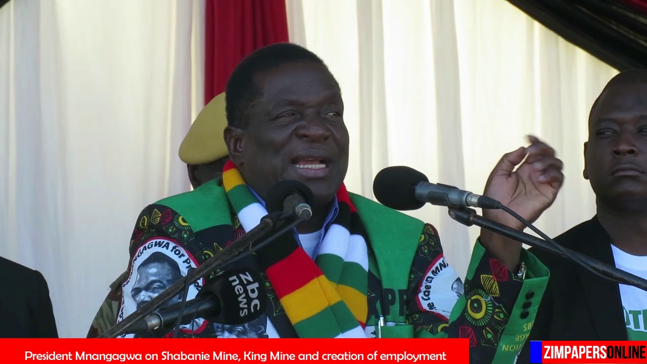 President Mnangagwa on Shabanie Mine, King Mine and creation of ...