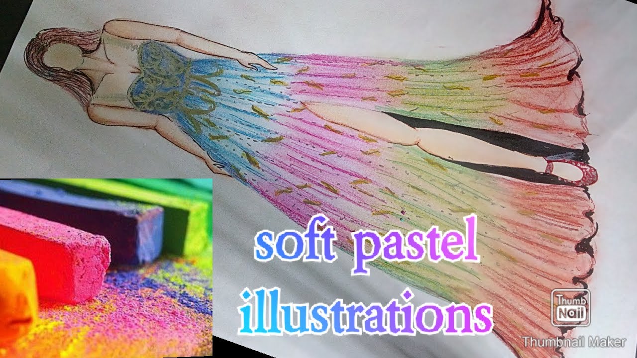 fashion designer/ soft pastel uses/ illustrations/ fashion tutorials ...