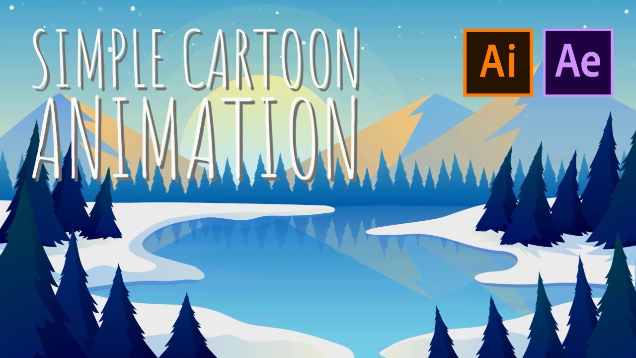 Create a very SIMPLE Lake Animation | Illustrator & After Effects ...