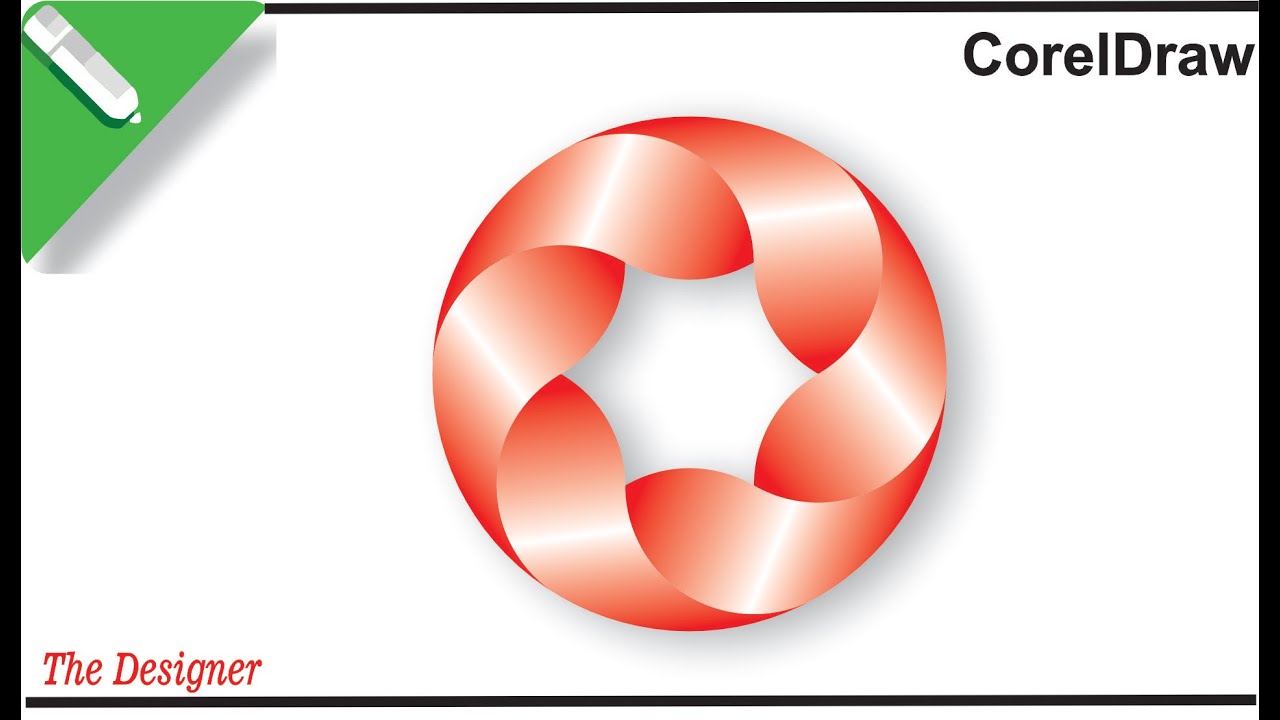 Circle logo design | 3D Design in Coreldraw | Coreldraw tutorial | The ...