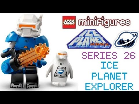 Lego Minifigures Series 26 Space, Ice Planet Explorer Review - YouTube