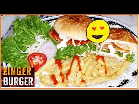 Zinger Burger Recipe | Perfect Zinger Burger Recipe | Delicious Cooking ...