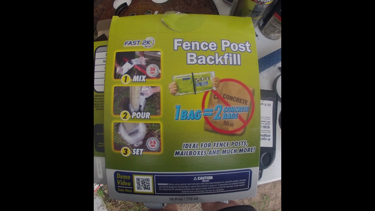 FAST 2 K FENCE POST BACKFILL - YouTube
