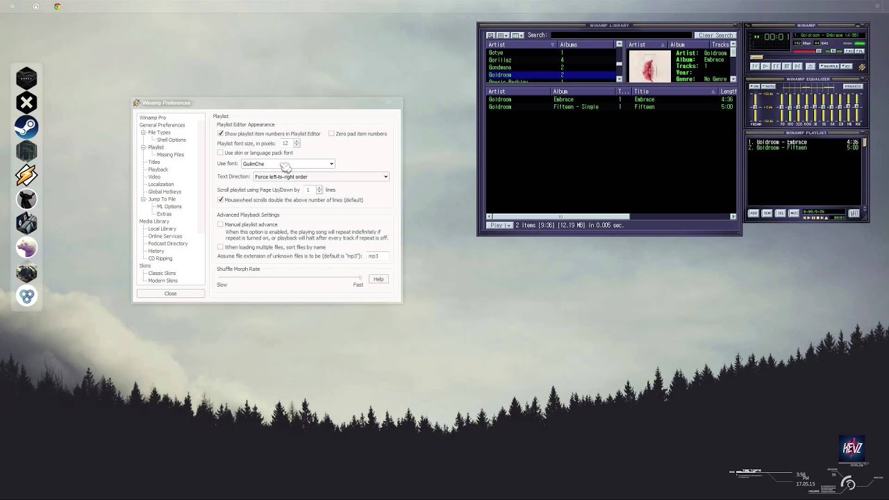 How to change Font in Winamp - YouTube