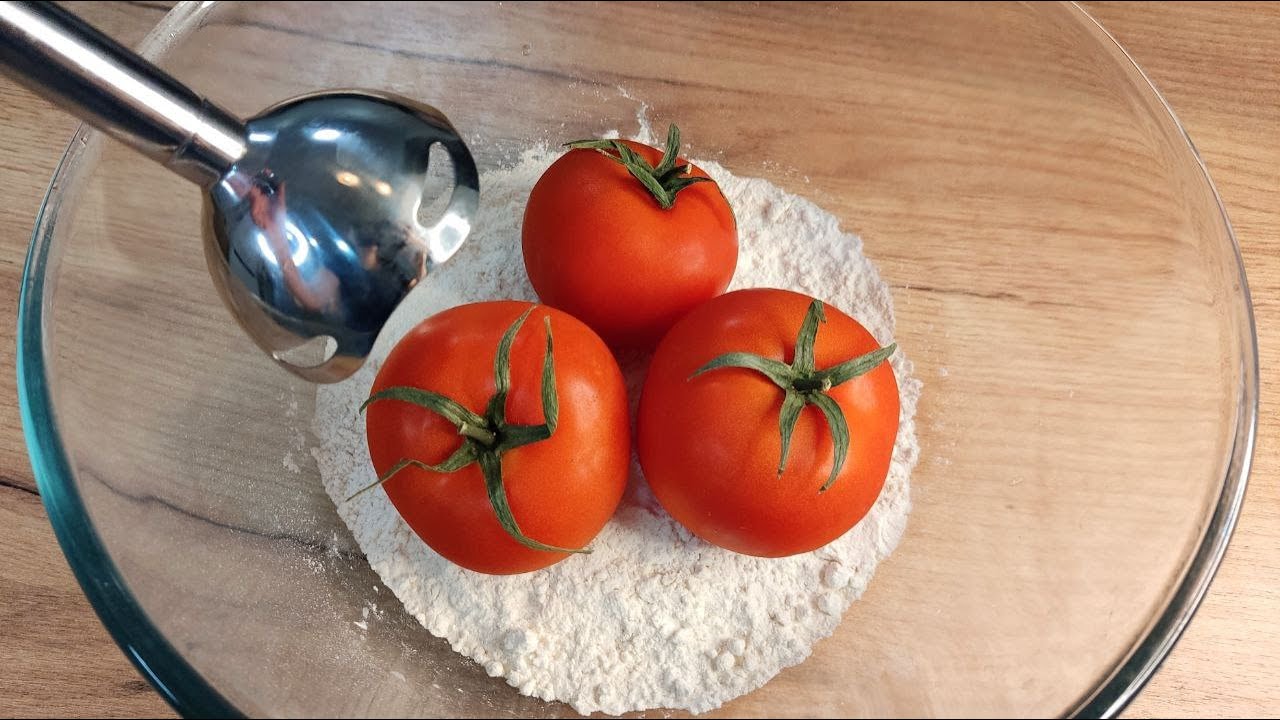 Tomaten mit Mehl mischen! Das Geheimrezept meiner Großmutter - YouTube