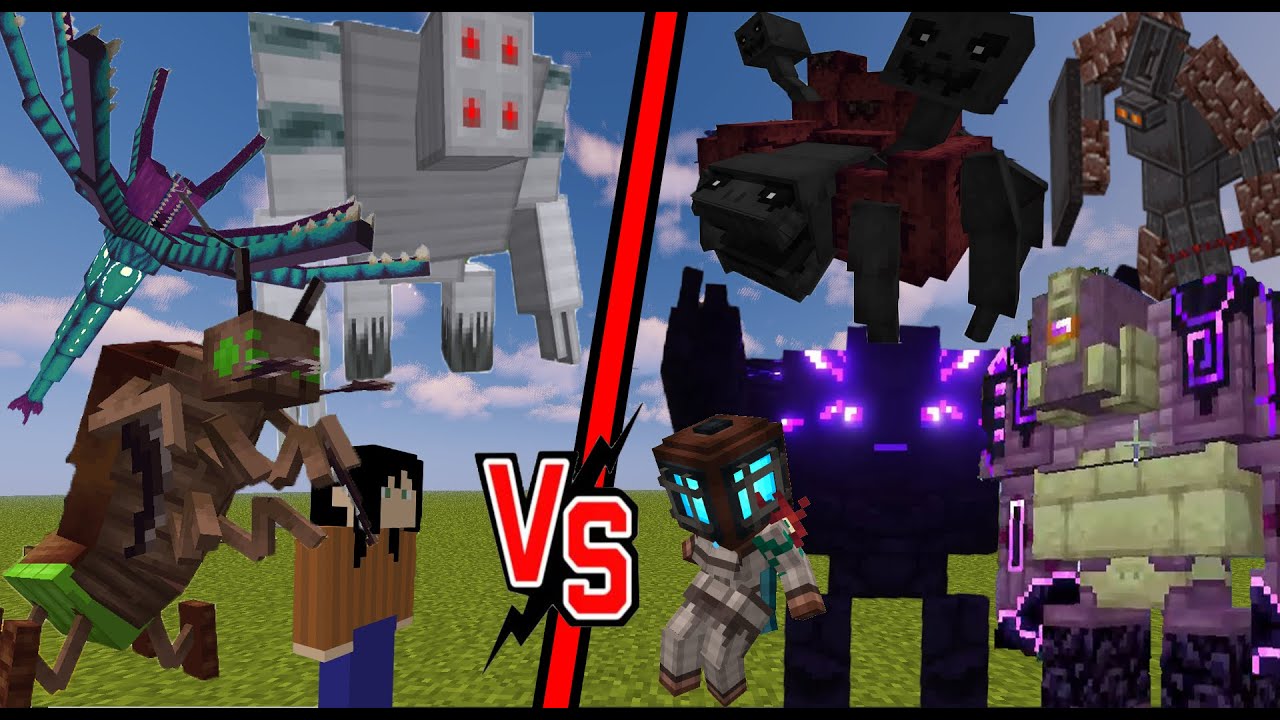 All strong boss battles Minecraft part 5 - YouTube