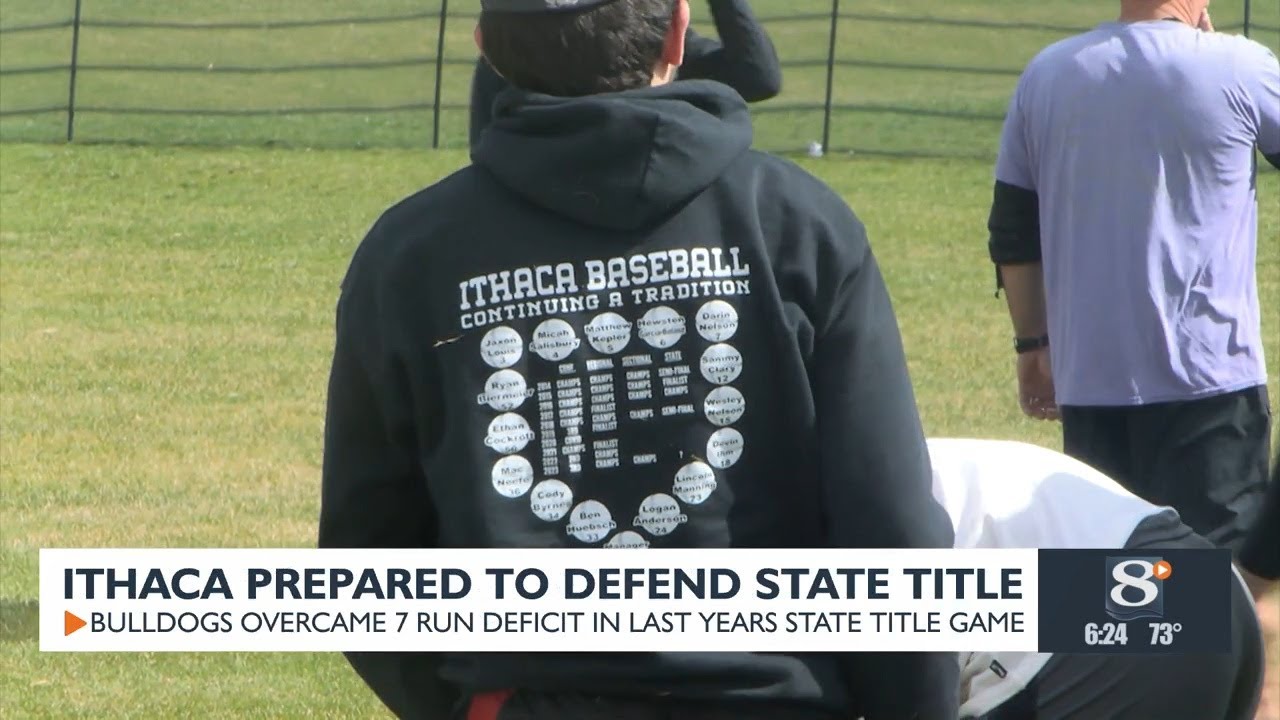 Ithaca Bulldogs ready to defend baseball state title - YouTube