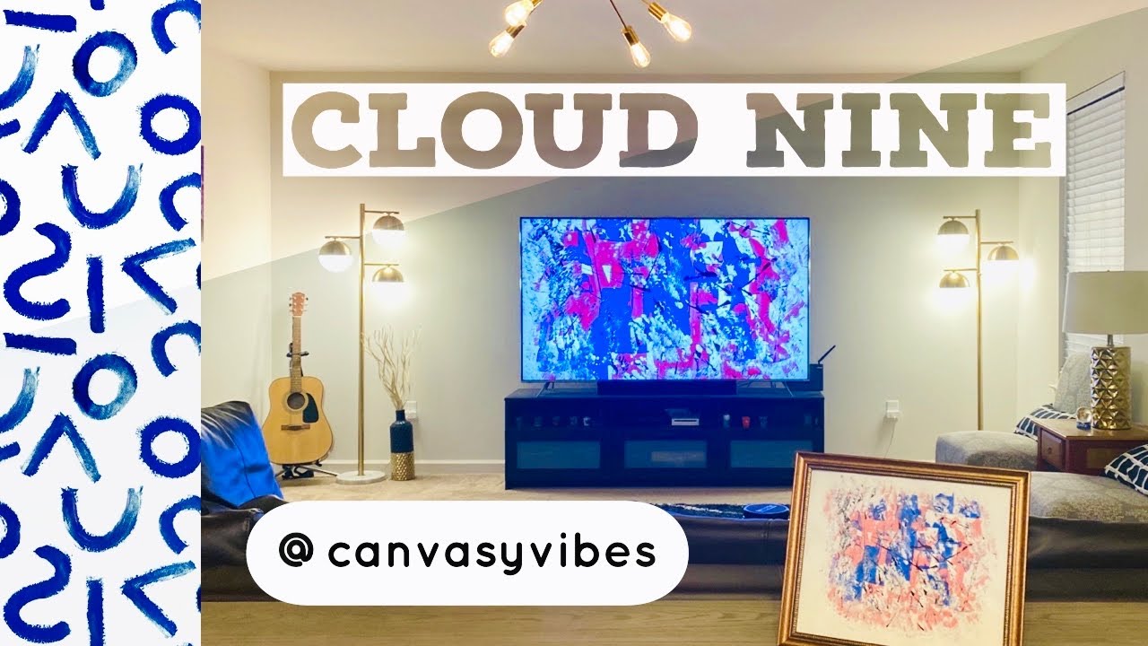 "Cloud Nine" Easy Acrylic Painting Techniques | Abstract Art | Palette ...