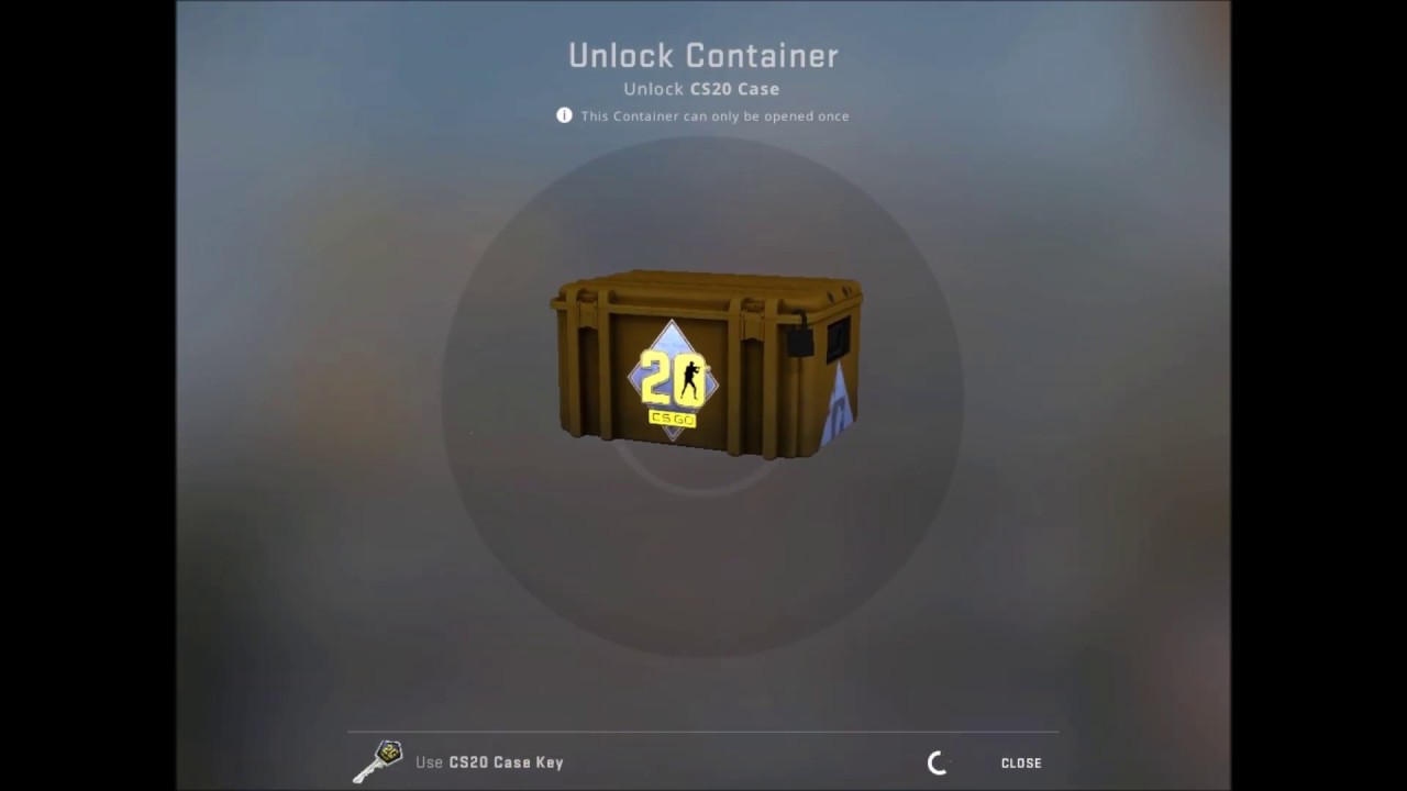 CS20 case knife opening with 1 key - YouTube