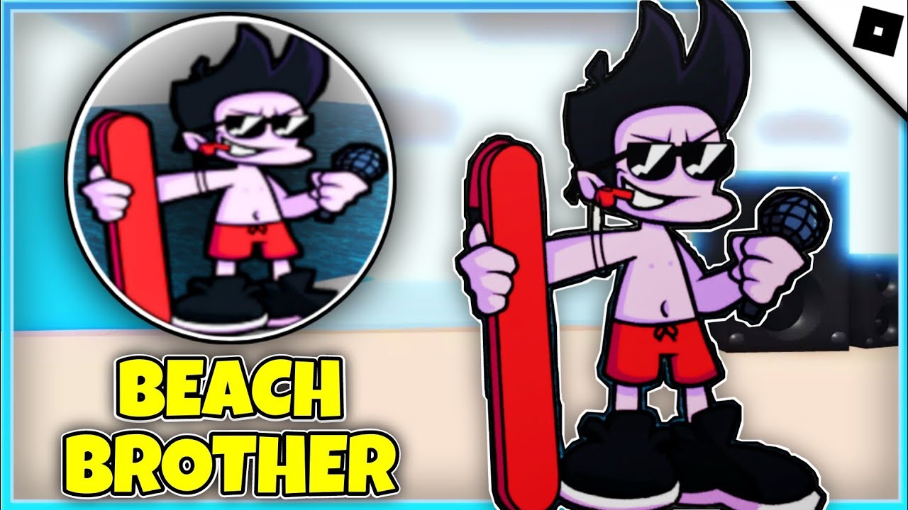 How to get "BEACH BROTHER" BADGE + MORPH in FNF ROLEPLAY - ROBLOX - YouTube