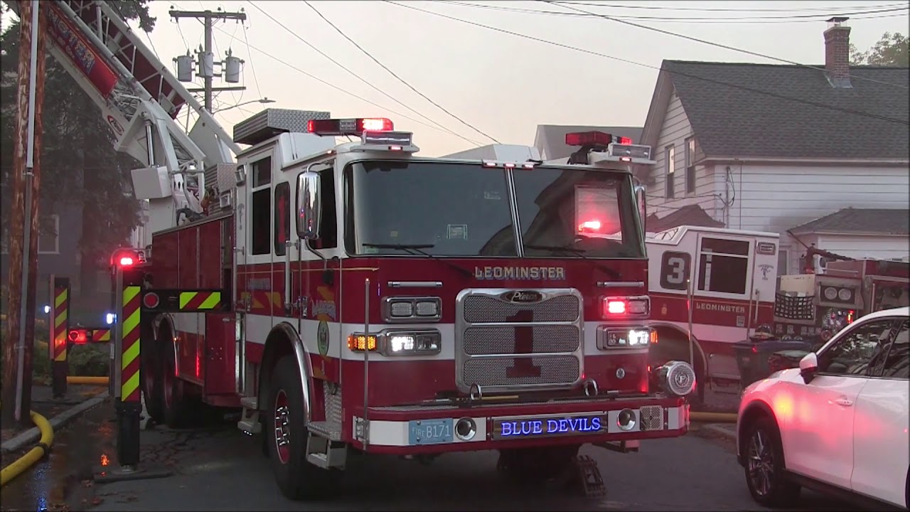 Fitchburg Ma 3 - Alarm building fire - September 22 2019 - YouTube