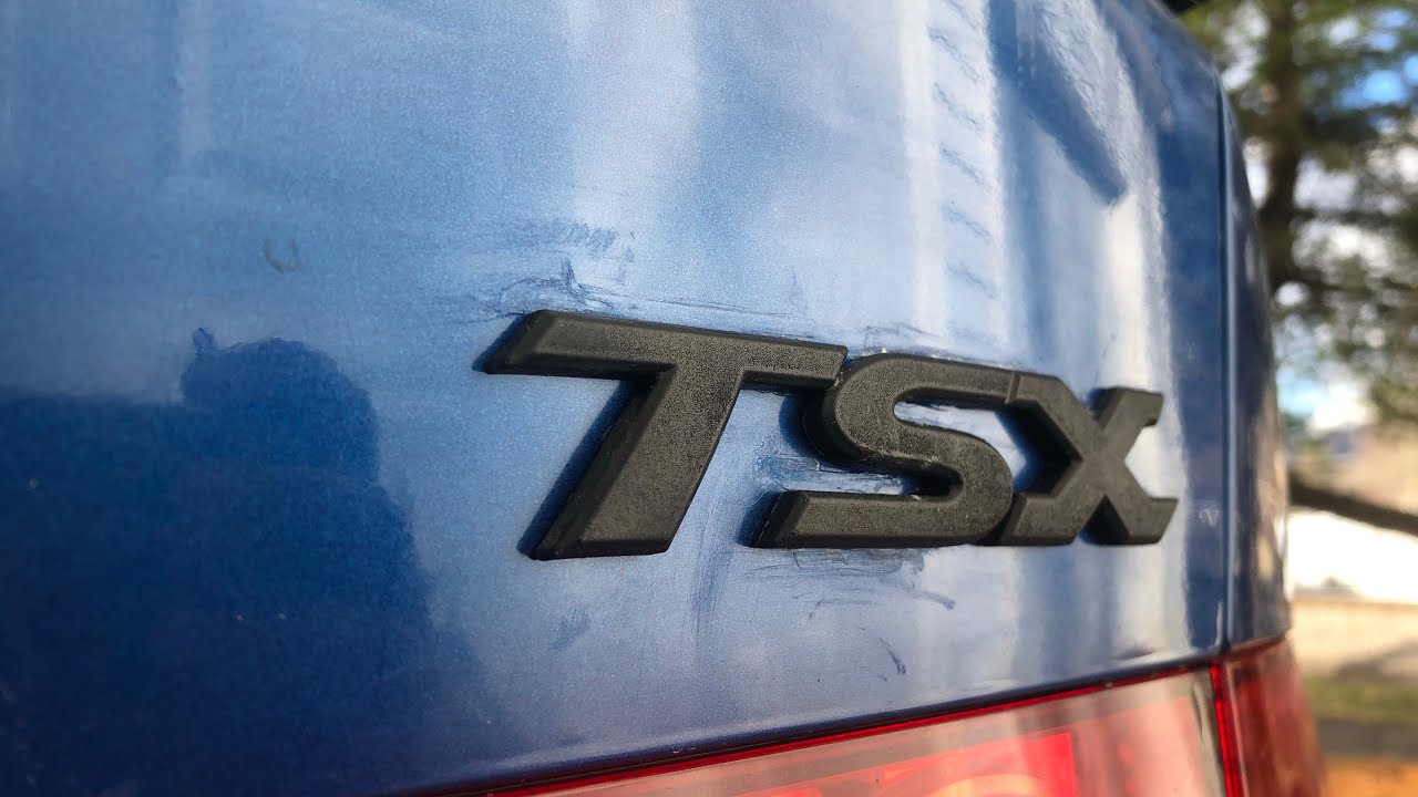 Re-Applying the TSX Emblem - YouTube