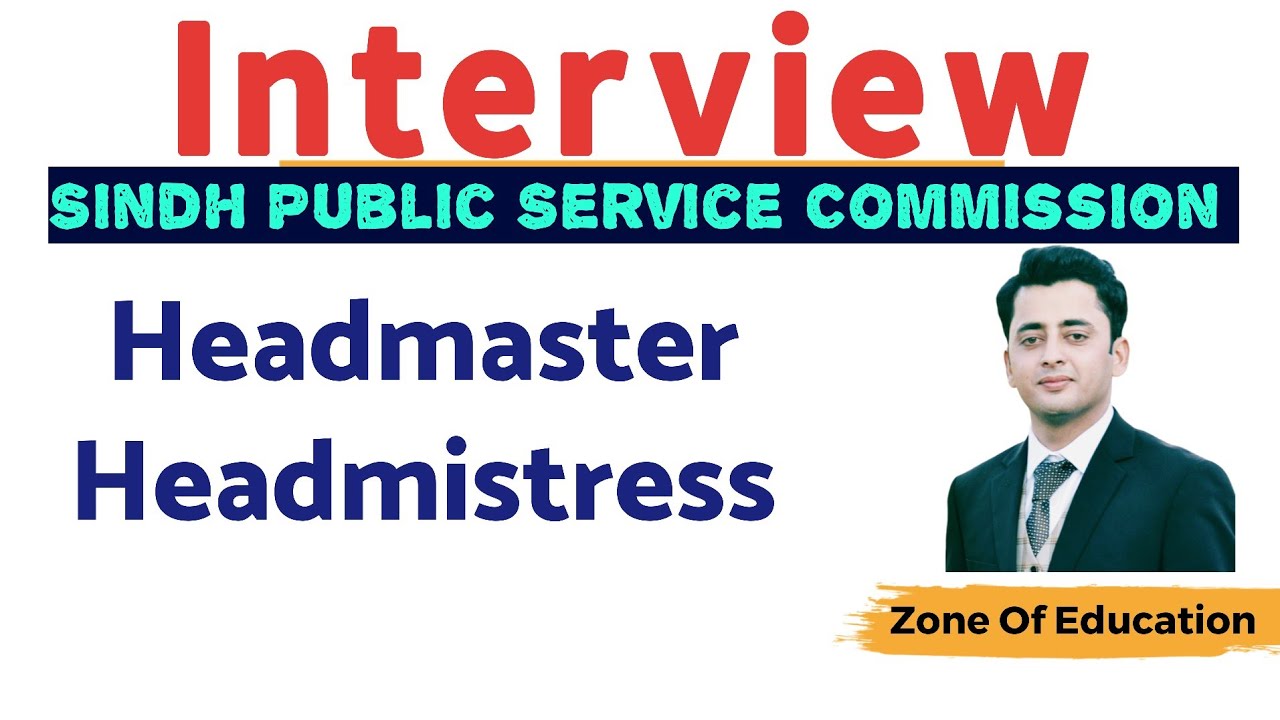 SPSC Headmaster, Headmistress interview live Lec 1 - YouTube