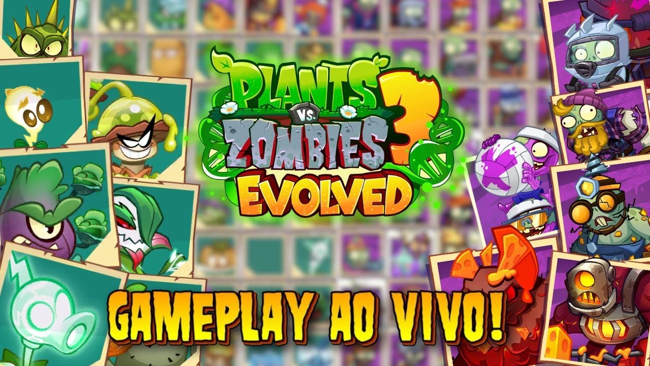 JOGANDO O NOVO PvZ 3 EVOLVED AO VIVO!!! - YouTube