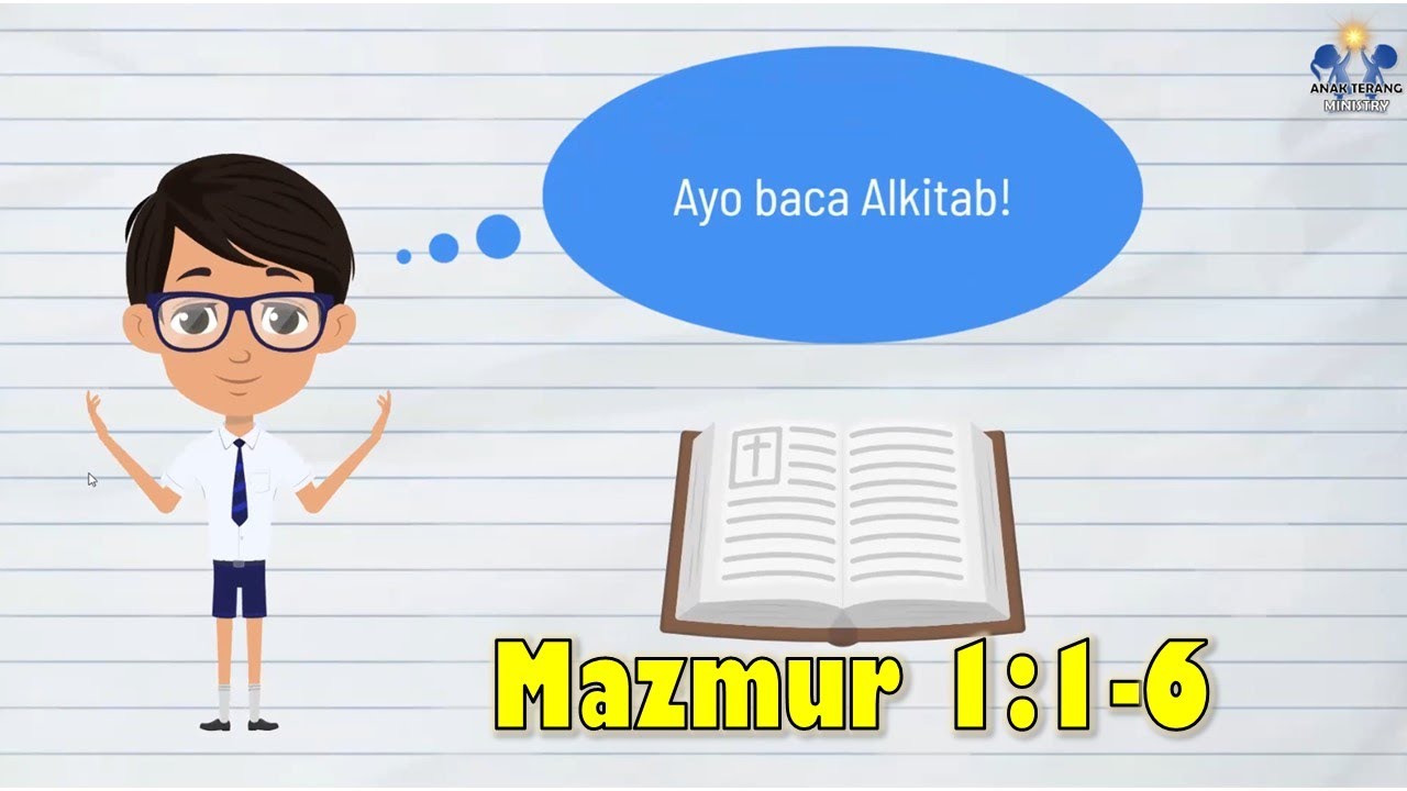 MAZMUR 1:1-6 | AYO BACA ALKITAB| RENUNGAN ANAK SEKOLAH MINGGU - YouTube