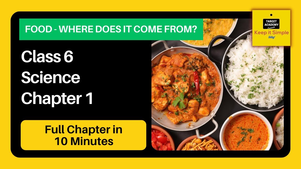 NCERT Class 6 Science | Chapter 1 : Food - Where does it come from ...