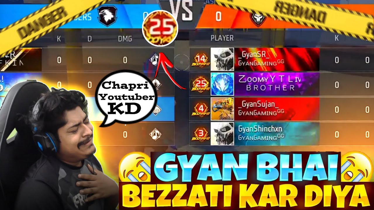 @GyanGaming AAGYA GYAN GAMING AND HIS SQUAD 💖😱 WITH 25 WINSTREAK 😲 अब ...