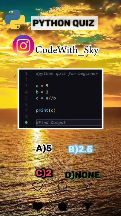 Python Quiz Coding For Beginner Shorts Python Pythonquiz Trendingshorts