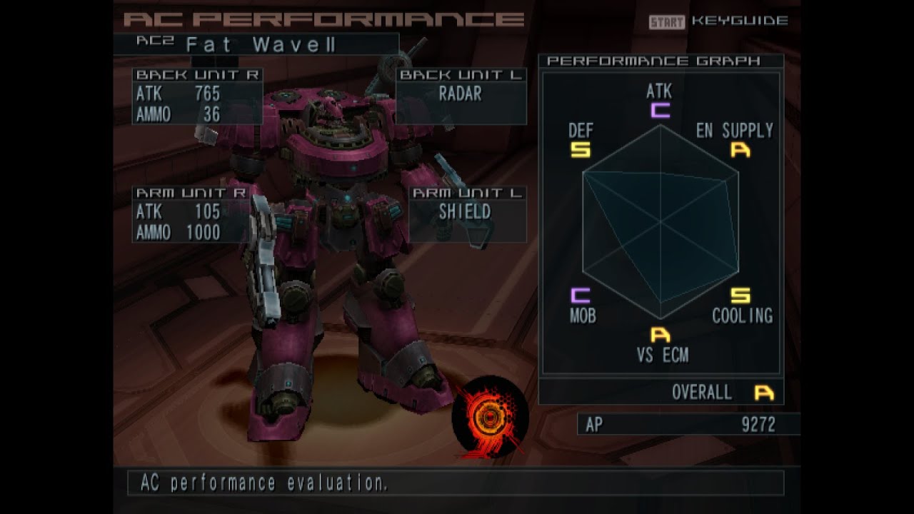 Armored Core AC Showcase - Fat Wave II (AC Ninebreaker) - YouTube