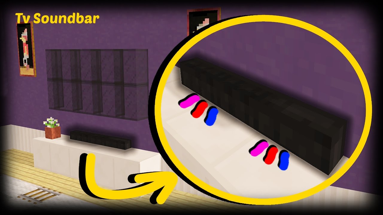 Minecraft - How To Make A Tv Soundbar - YouTube