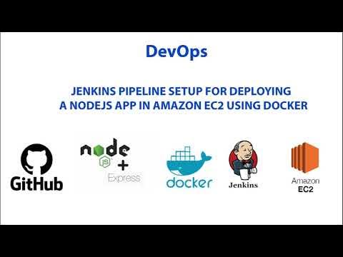 Pipeline en Jenkins para desplegar una aplicación en NodeJs en AWS - YouTube