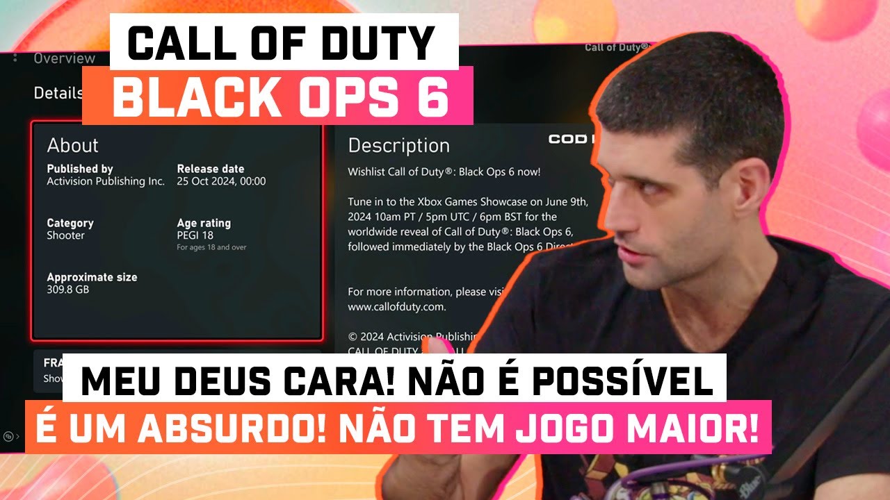 COD BLACK OPS 6 VAI TER MAIS DE 300GB - YouTube