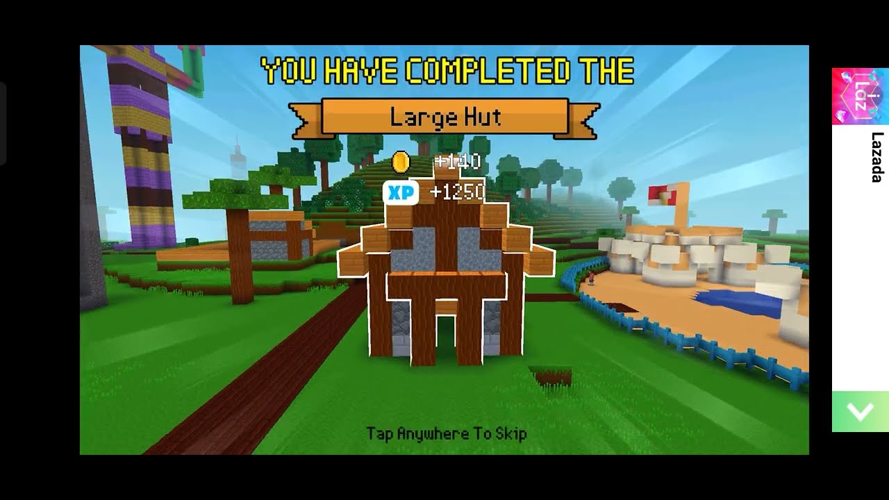 Build A Large Hut! In Block Craft! - YouTube