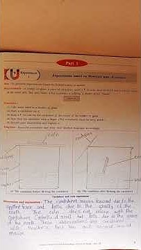 9th class science and technology practical book part-1 experiment no- 1 - YouTube