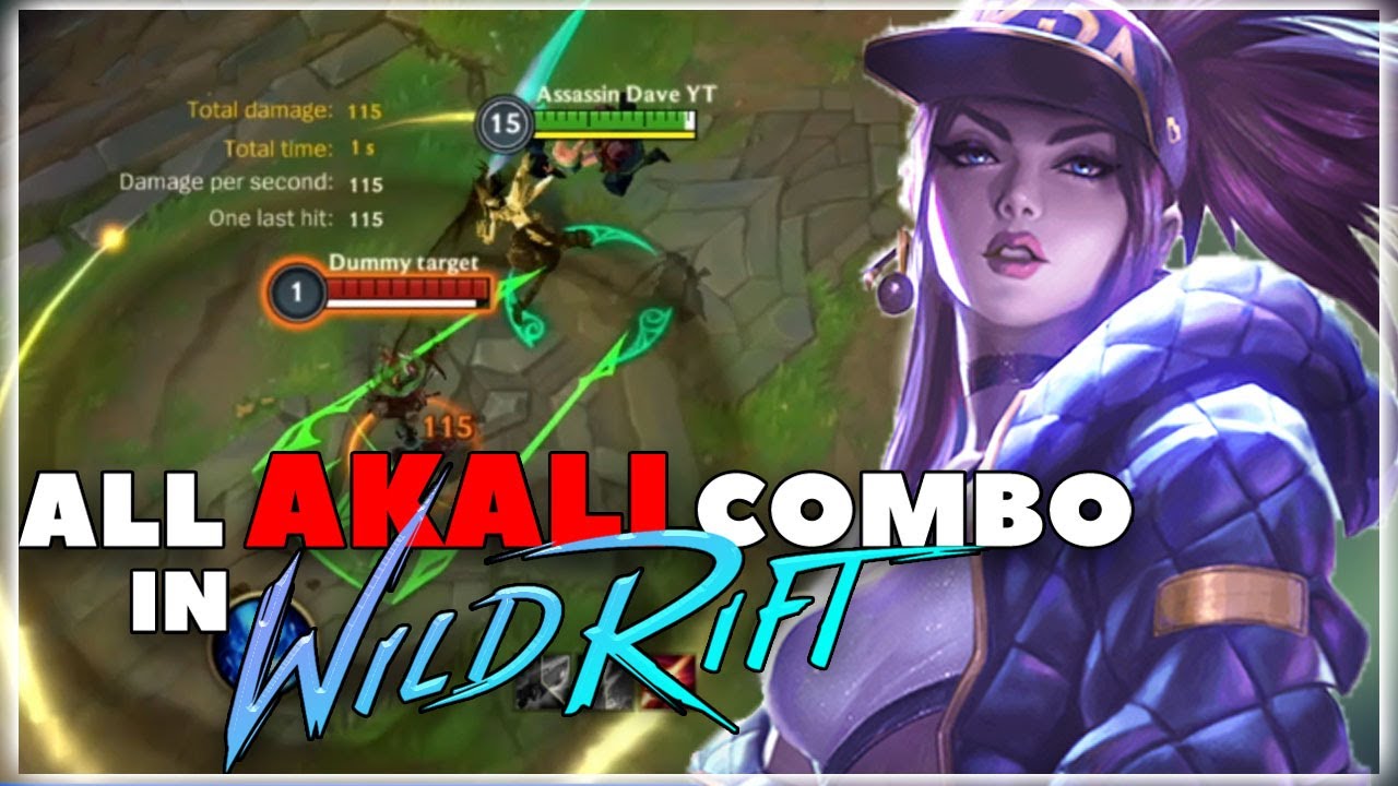 All Akali Combo Demo in Wild Rift | League of Legends Wild Rift - YouTube