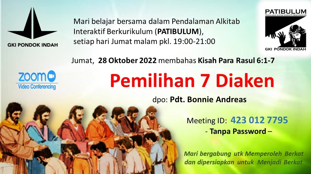 Patibulum - Pemilihan 7 Diaken (Kisah Para Rasul 6:1-7) - YouTube