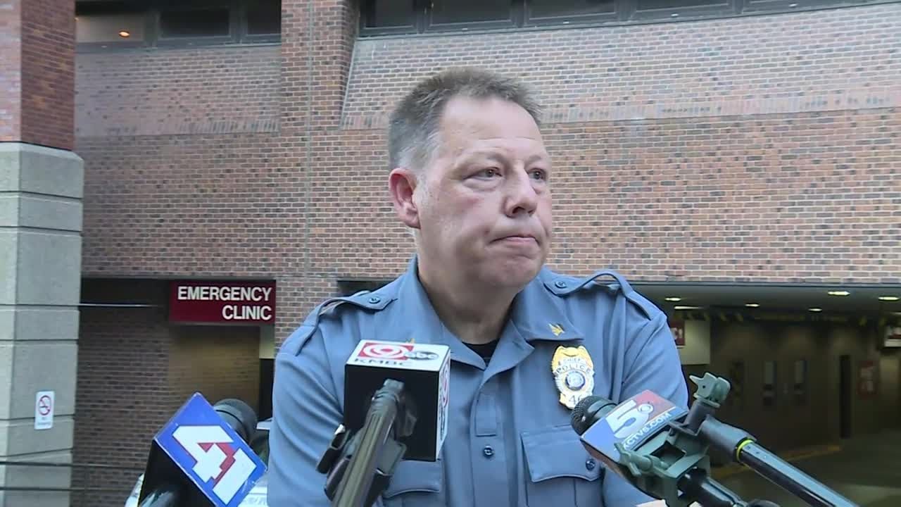 Police Chief Rick Smith says police officer shot in head - YouTube