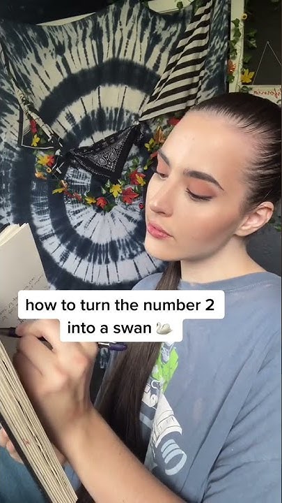 how to turn the number 2 into a 🦢 - YouTube