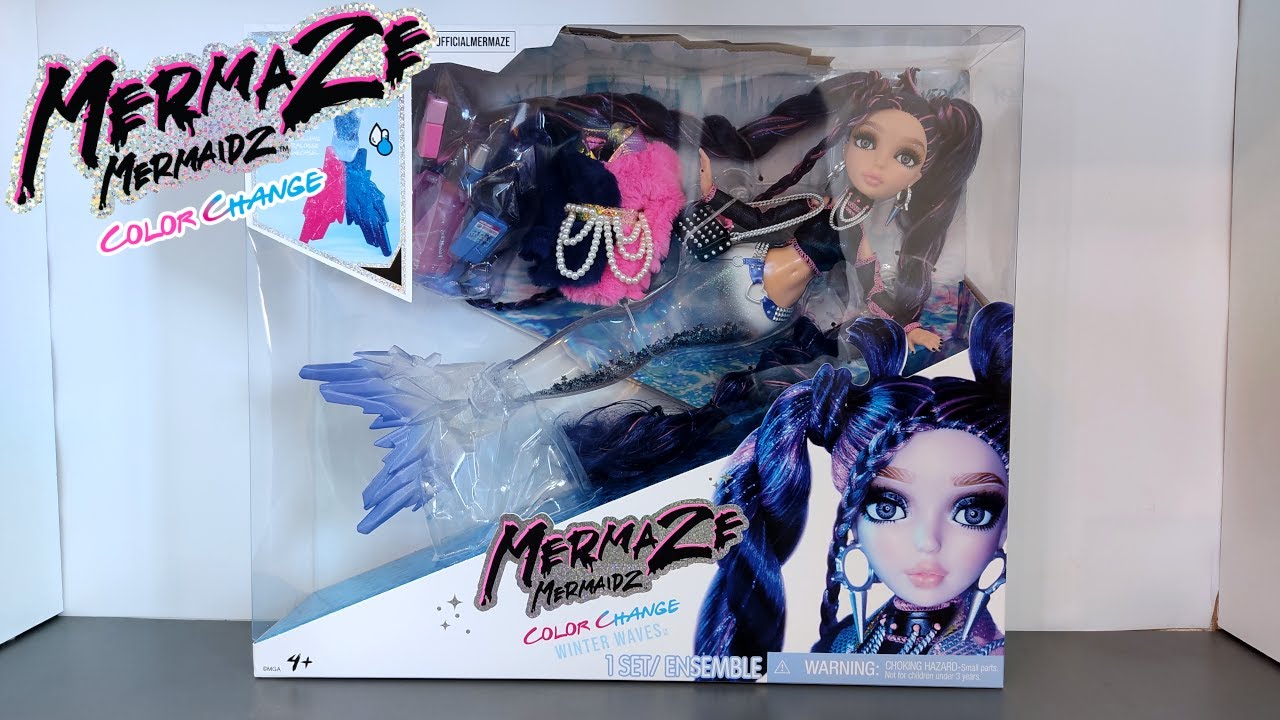 Ouverture de la poupée Mermaze Mermaidz Winter Waves Nera - YouTube
