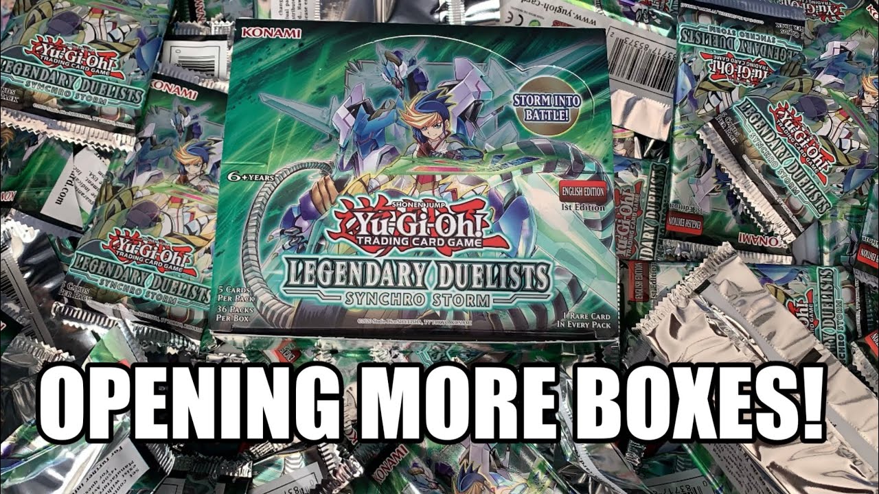 Yu-Gi-Oh! MORE Legendary Duelist: Synchro Storm Unboxing - YouTube