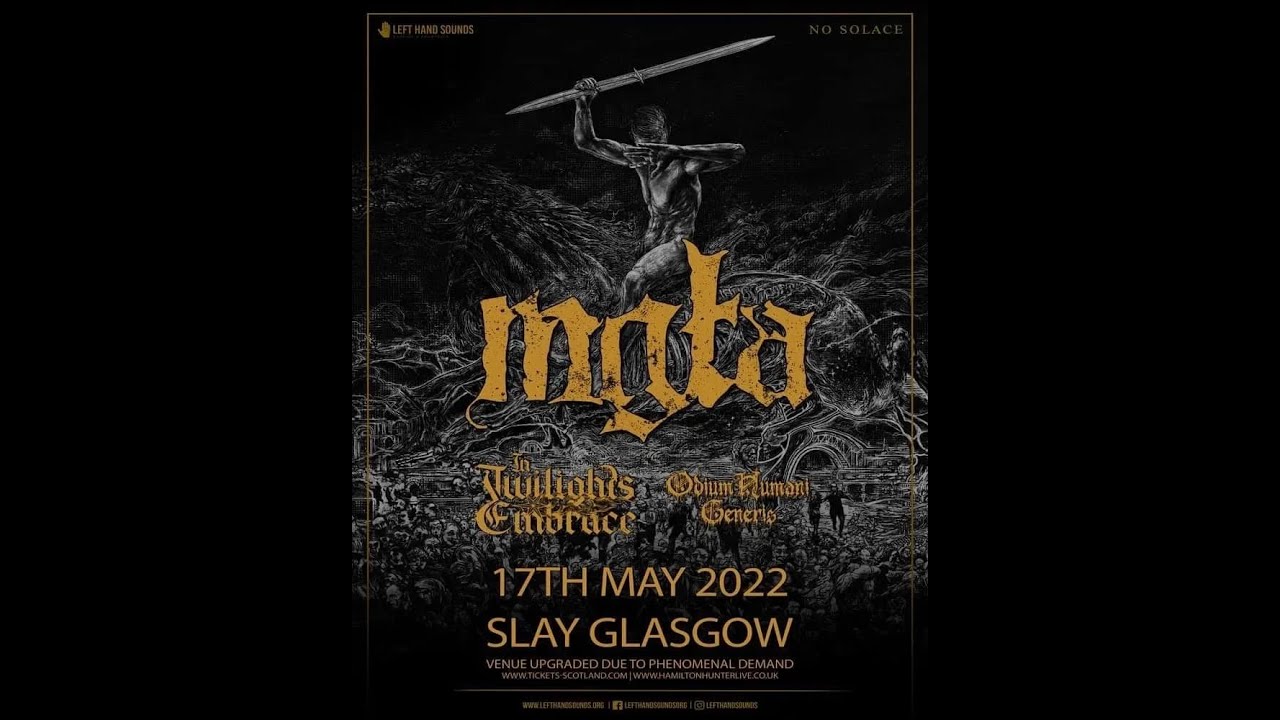 Mgła (POL) - Live at Slay, Glasgow 17th May 2022 FULL SHOW HD - YouTube
