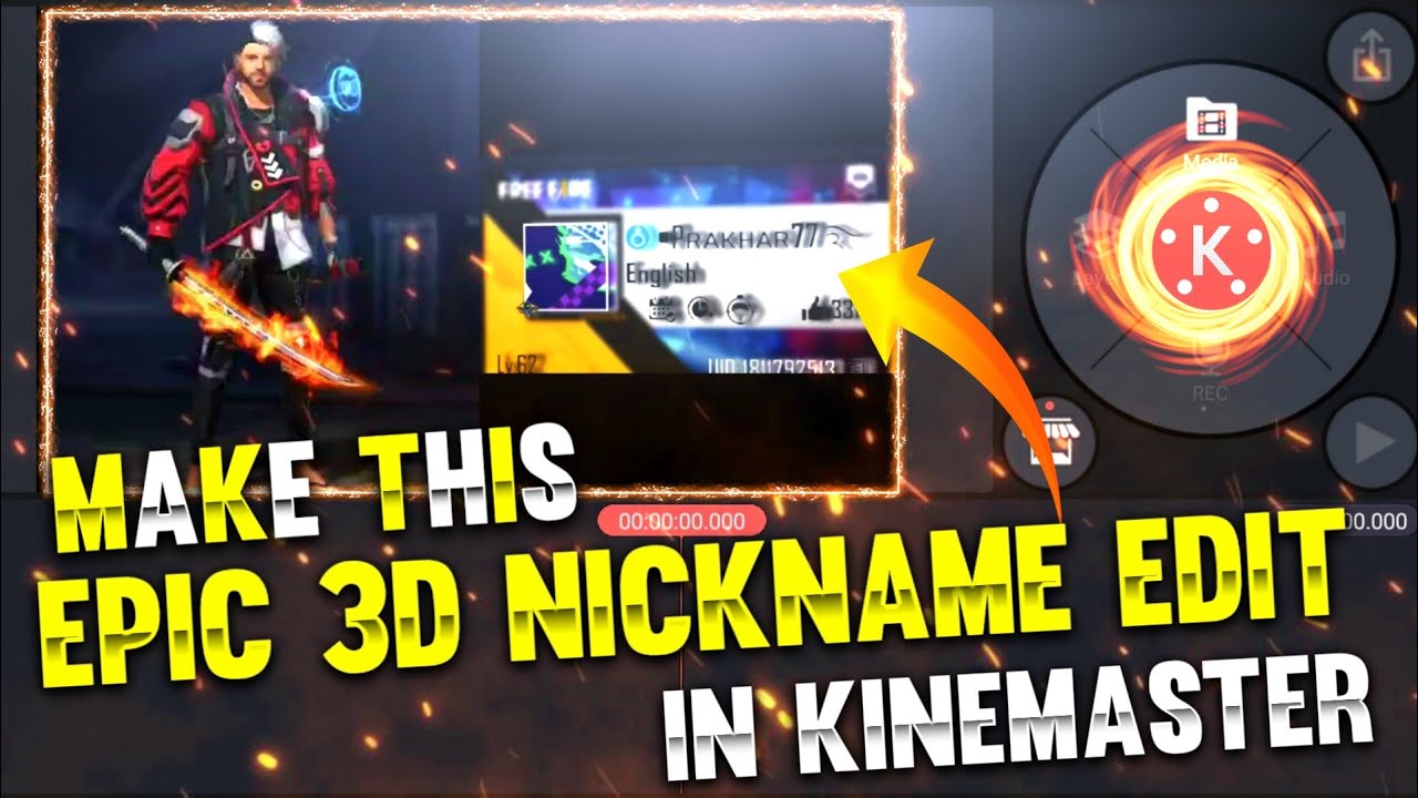 Freefire 3D nickname editing tutorial|Trending freefire video editing tutorial - YouTube