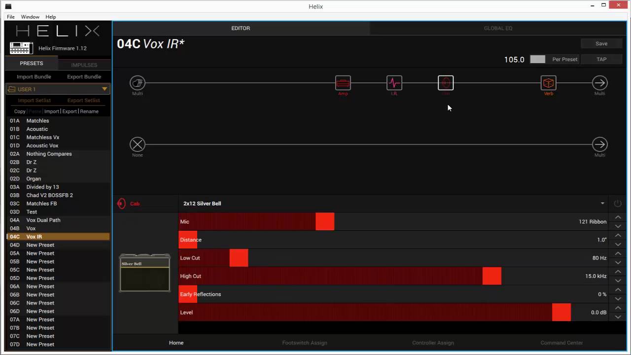 Line 6 Helix Built In Cab Vs. IR - YouTube