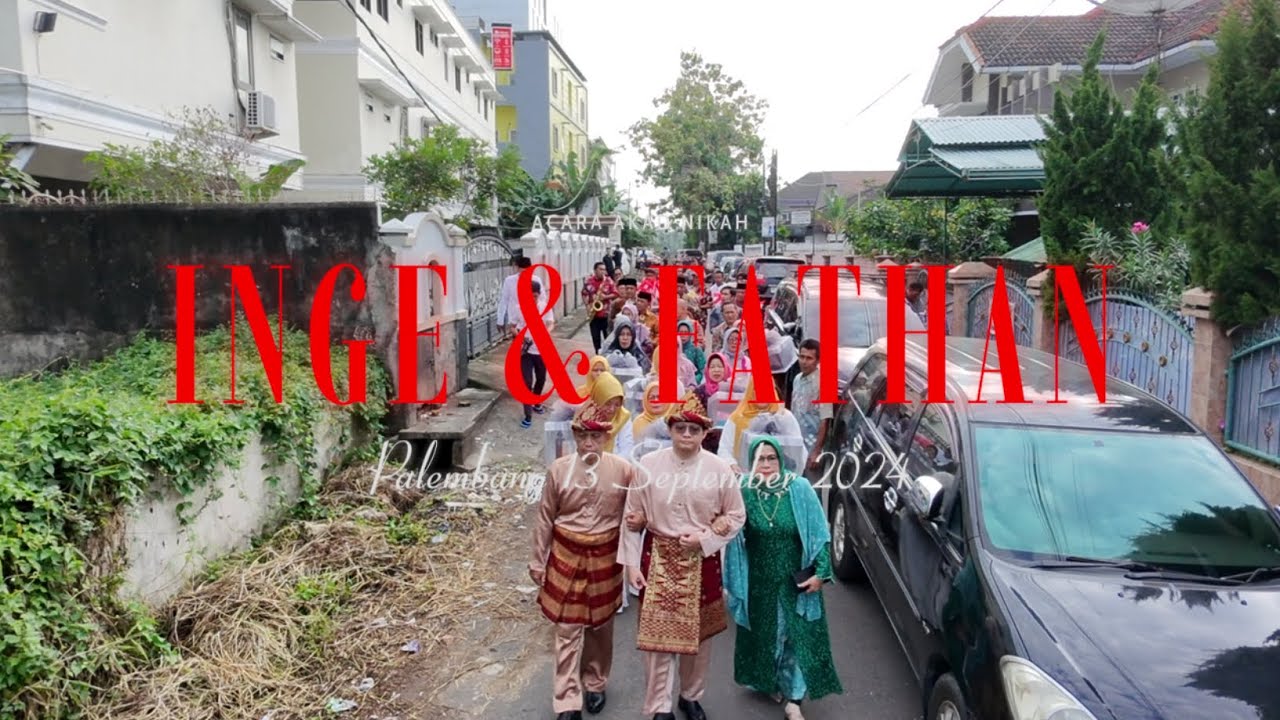 AKAD NIKAH ADAT PALEMBANG OGAN KOMERING ILIR Inge Feliana dan Fathan Darmawan - YouTube