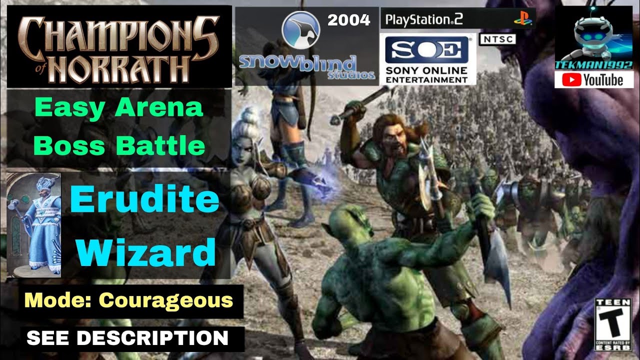 Champions of Norrath - Easy Arena Boss Battle - Erudite Wizard ...