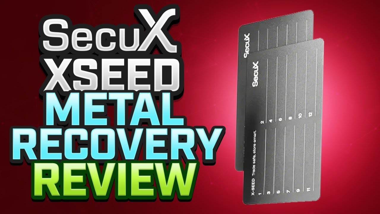 Seed Storage SecuX XSEED Plus Crypto - Fireproof Steel Plates With ...